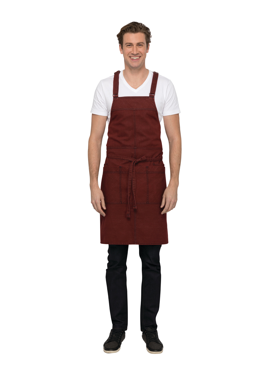 Uptown Cross-Back Bib Apron ABX01 – Team Alpha Australia
