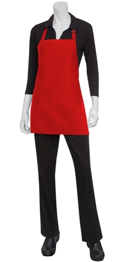 Three Pocket Red Bib Apron F10-RED – Team Alpha Australia