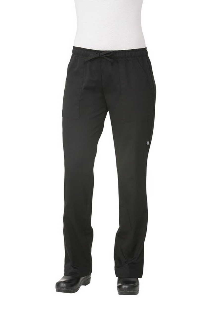 Womens Black Chef Pants WBLK – Team Alpha Australia