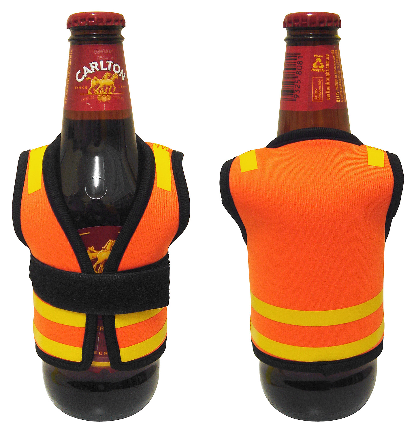 Safety Vest Bottle Cooler – 139 – Team Alpha Australia